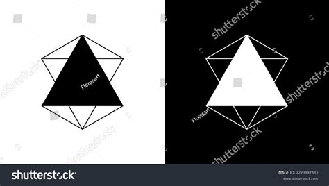 Abstract Geometric Object Triangle Lines Vector Stock Vector Royalty