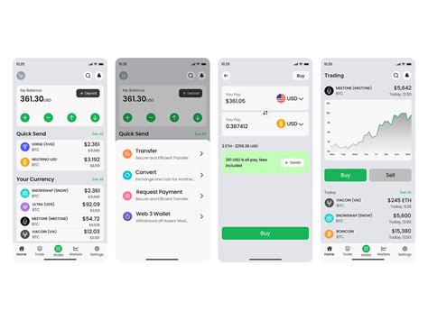 crypto wallet app design 2024 behance