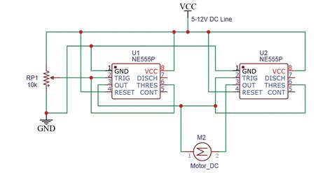 Dc Motor Speed Controller Circuit Using 555 Ne555 Based Speed Controller Circuit Electrician