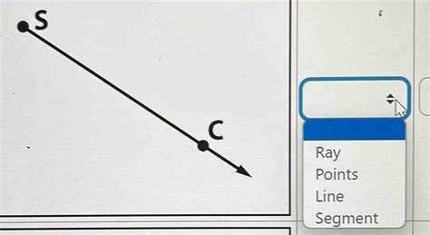 solved ray points line segment [math]