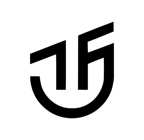 A Black And White Logo With The Number 13 In The Center Premium Vector