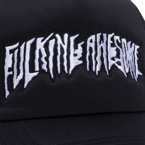 Fucking Awesome Streched Stamp Snapback Black Fa1576 Blk Consortium