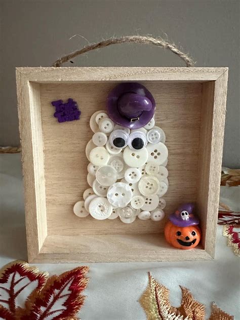 Ghost Button Art Etsy