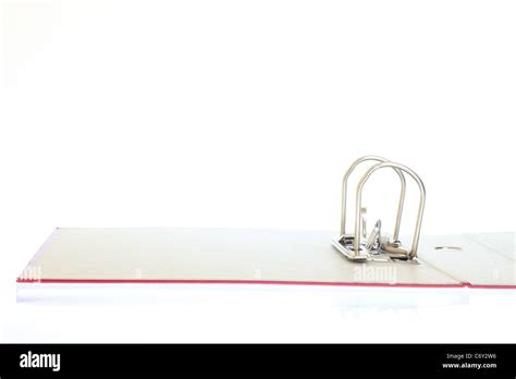 Open File Folder On White Background Stock Photo Alamy