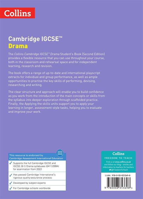 Cambridge Igcse™ Drama Students Book Second Edition Collins