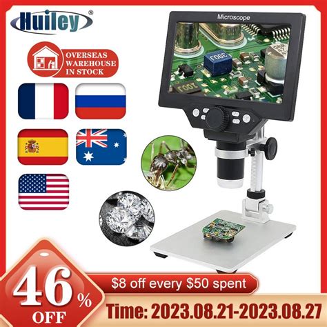 1200x Microscope Digital Portable 7 Lcd Video Microscope 12mp For