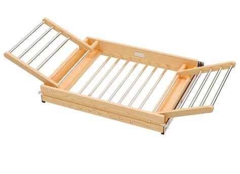 Rev A Shelf 4WDR 30HSC 1 Wood Dry Rack Pull Out W Stainless Steel Rods Blum Soft Close Slides