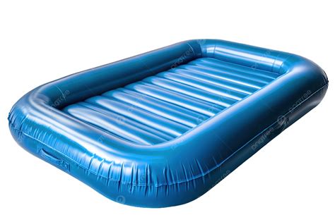 Inflatable Blue Rectangular Pool Float Mattress For Summer Fun Pool