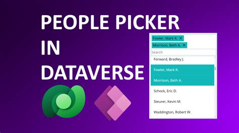 How To Multi Select People Picker In Dataverse Power Apps