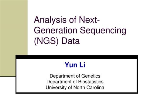 PPT Analysis Of Next Generation Sequencing NGS Data PowerPoint Presentation ID