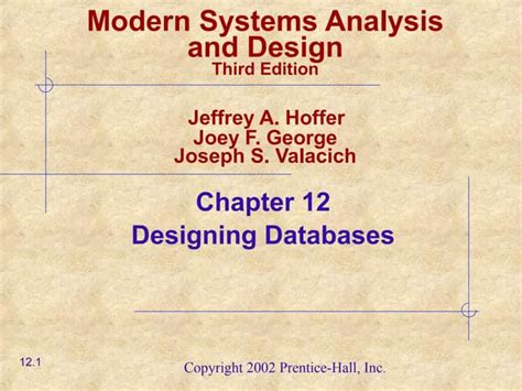 chapter12 designing databases ppt