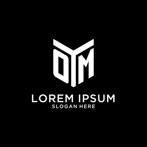 Om Mirror Initial Logo Creative Bold Monogram Initial Design Style