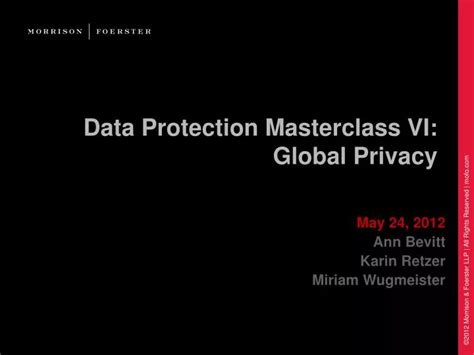 Ppt Global Data Protection And Privacy Laws A Comprehensive Overview
