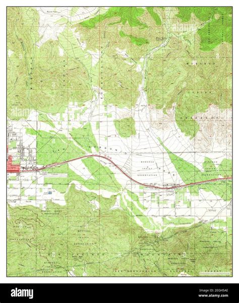 Cabazon California Map 1956 124000 United States Of America By