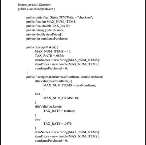 solved import java util scanner public class receiptmaker {