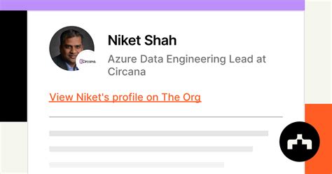 Niket Shah Azure Data Engineering Lead At Circana The Org