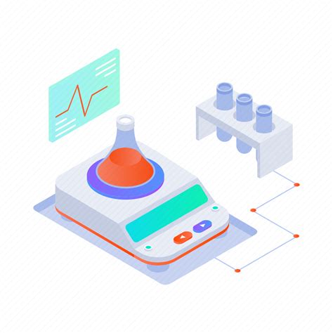 Laboratory Scale Testing Machine Sample Weighing Icon Download