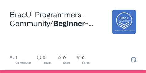 Github Bracu Programmers Community Beginner Batch 01