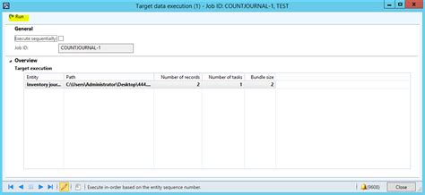 How To Use Dixf To Import An Inventory Counting Journal Into Ax 2012 From An Excel Source File