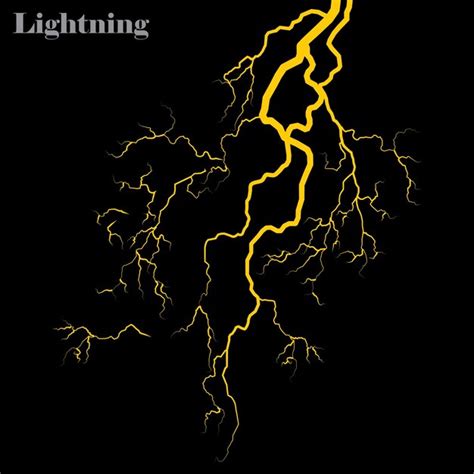 Premium Vector Lightning Background Vector