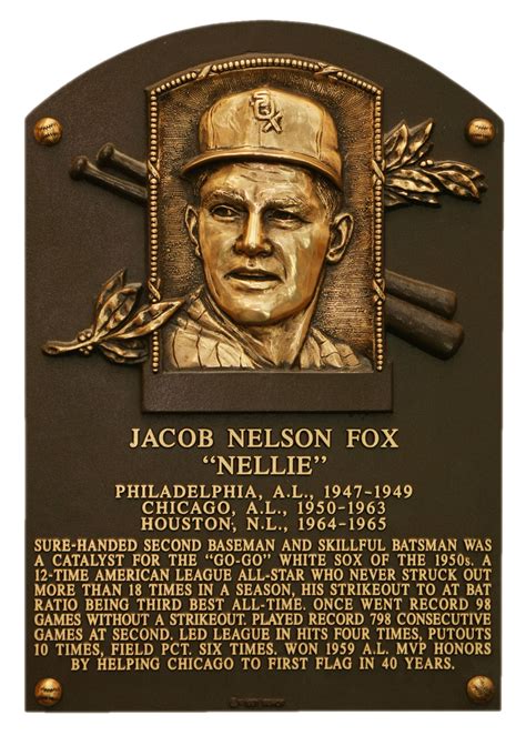 Fox Nellie Baseball Hall Of Fame