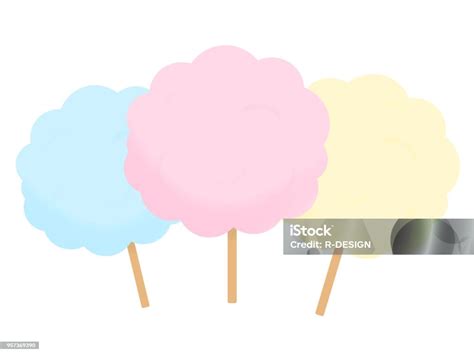 면 용품들 솜사탕에 대한 스톡 벡터 아트 및 기타 이미지 솜사탕 사탕 0명 Istock