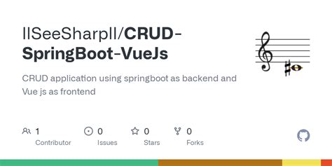 Github Llseesharpllcrud Springboot Vuejs Crud Application Using