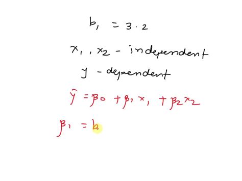 Solved In A Multiple Regression Problem Involving Two Independent Variables X1 And X2 What