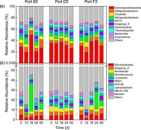 Variations Of Microbial Community Composition At A Class And B Genus Download Scientific