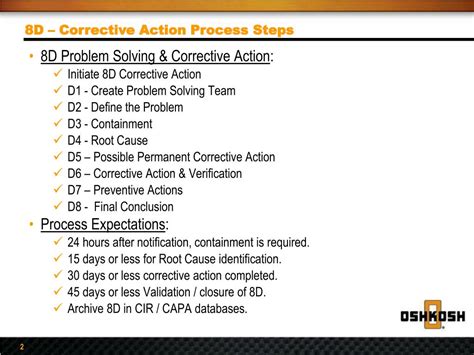 PPT 8D Corrective Action PowerPoint Presentation Free Download ID 471109