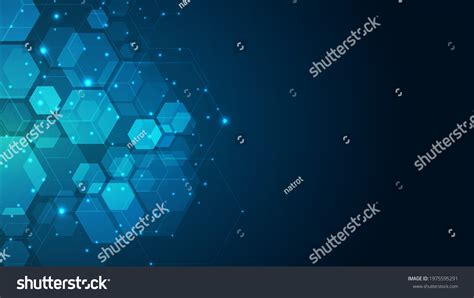 Abstract Cube Hexagon Shape Background Stock Vector Royalty Free