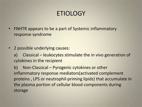 Febrile Non Hemolytic Transfusion Reaction Pptx
