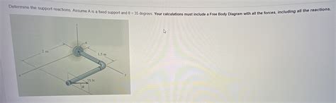 Solved Determine The Support Reactions Assume A Is A Fixed
