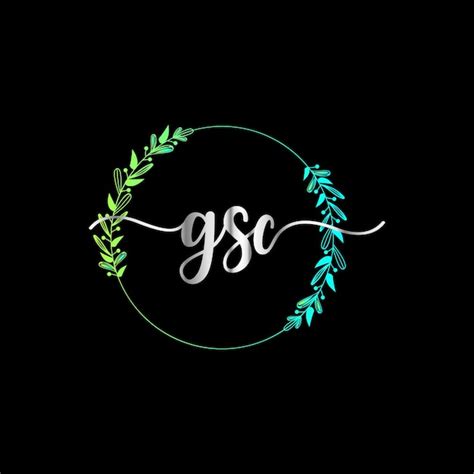 Premium Vector Gsc Initial Logotype For Celebration Event Wedding Greeting Card Invitation