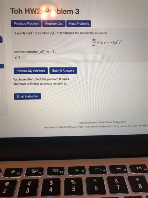 Solved Toh Hw2 Pr Blem 3 Previous Problem Problem List Next