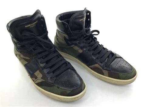 Lot Saint Laurent Mens Designer High Top Sneakers