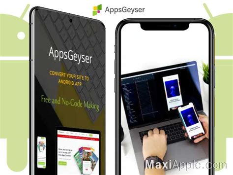 AppsGeyser Créer une Application Android sans Programmer gratuit MaxiApple