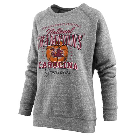 Womens Pressbox Heather Gray South Carolina Gamecocks 2024 Ncaa Women