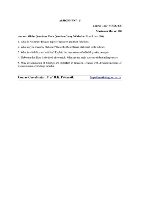 Ignou Meds 75 Solved Assignment 2024 25 English Medium Ignou Solved Assignment