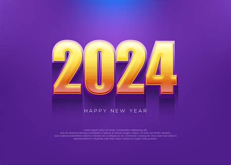 현대적이고 깨끗한 새해 복 많이 받으세요 2024 배경 프리미엄 벡터
