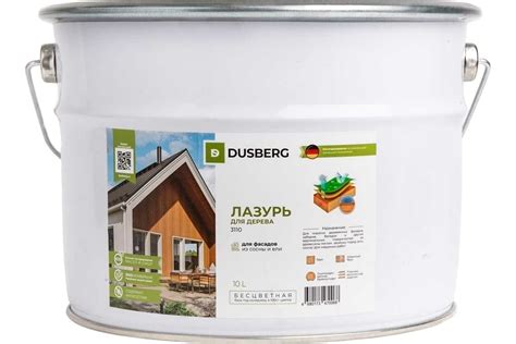 Лазурь для дерева DUSBERG бесцветная, 10 л 31101000: купить в Санкт ...