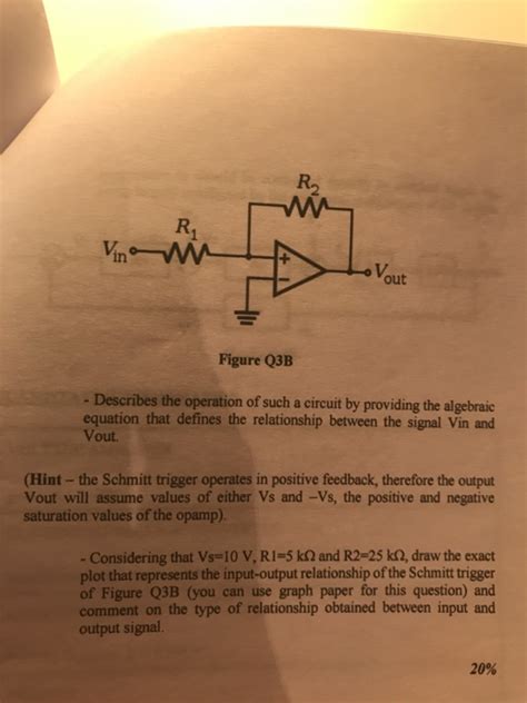solved 30 a the circuit in figure q3a shows an inverting