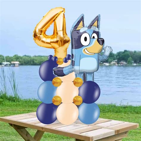 Bluey Balloon Sculpture Birthday Balloon Centerpiece Bluey Balloon