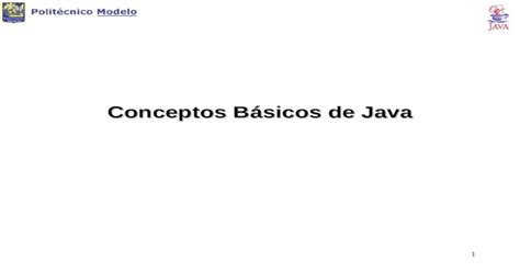 Ppt 1 Conceptos Básicos De Java 2 Características De La Programación