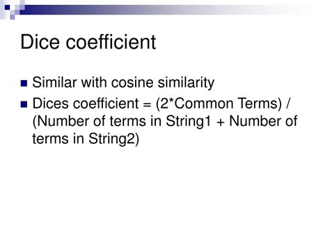 Dice Coefficient Measure At Matthew Mendelsohn Blog
