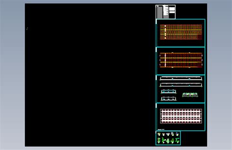 656 某三联跨工业园钢结构厂房建筑设计施工图 Autocad 2004 模型图纸下载 懒石网