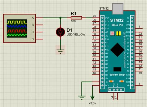stm32 proteus simulation library bluepill stm32f103c6