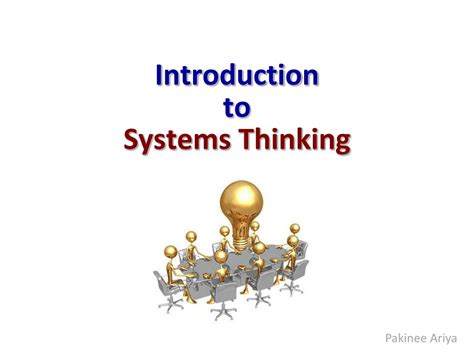 ppt introduction to systems thinking powerpoint presentation free