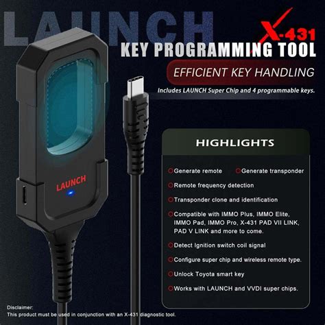 Launch X431 Key Programmer Remote Maker With 4pcs Universal Remote Key