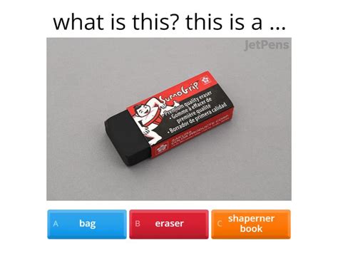 Classroom Object B Quiz